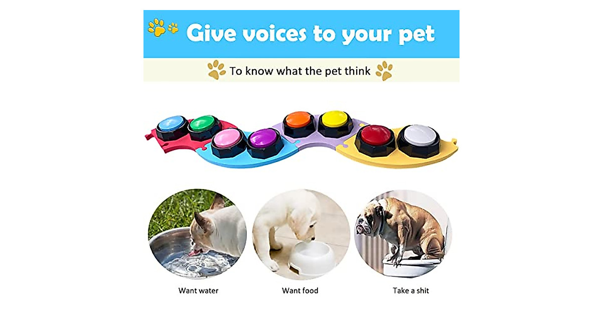 RIBOSY Dog Soundboard: Record & Train Your Pet