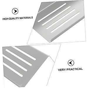 WATIIFUFU Shelf Wall Mount Shelves Shower Basket Wall Mounted Shelves Metal Storage Rack Metal Storage Shelves Metal Shelving Shower Rack White No Punching Toilet Rack Stainless Steel