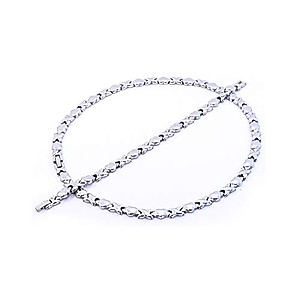 SPARKLE XOXO Silver Tone Hugs and Kisses Stainless Steel Stampato Necklace and Bracelet Set