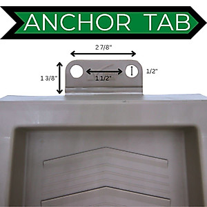 Master Mark Splash Block, Decorative Gutter Downspout Extensions, Splashguard, Foundation Water Diverter, Rain Gutter Guard, Plastic 24” Gray (1 Pack)