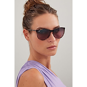 Maui Jim Women's Ocean Polarized Cat Eye Sunglasses, Tortoise w/ Raspberry/Maui Rose®, Medium