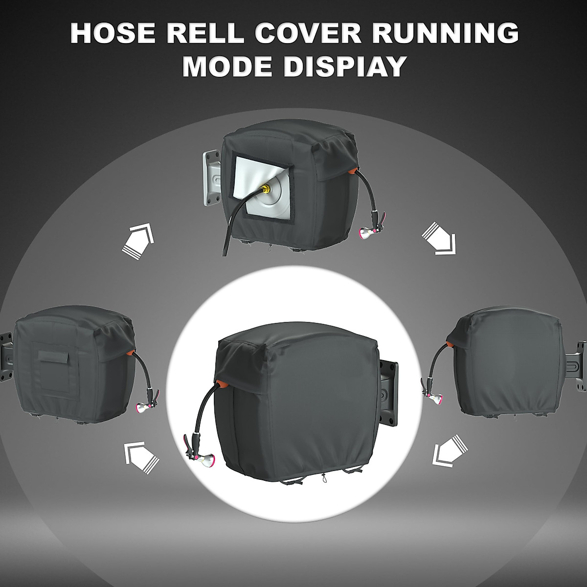 Garden Hose Reel Cover,Heavy Duty Waterproof, Sunproof, UV.All-Weather Protection for Your Hose Reel and Hose