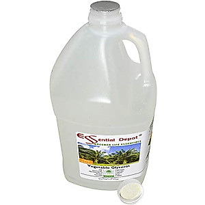 Glycerin Vegetable - 1 Gallon (10.75 lbs or 172oz net wt) - Non GMO - RSPO - Sustainable Palm Based - USP - Kosher - Pure - Pharmaceutical Grade - Safety Sealed HDPE Container with resealable Cap