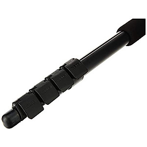 SLIK Lighty Pod III 5-Section Monopod with Mini Ballhead - Supports 6.6 lbs (3 kg), for Mirrorless/DSLR Sony Nikon Canon Fuji Cameras and More - Black (618-719)