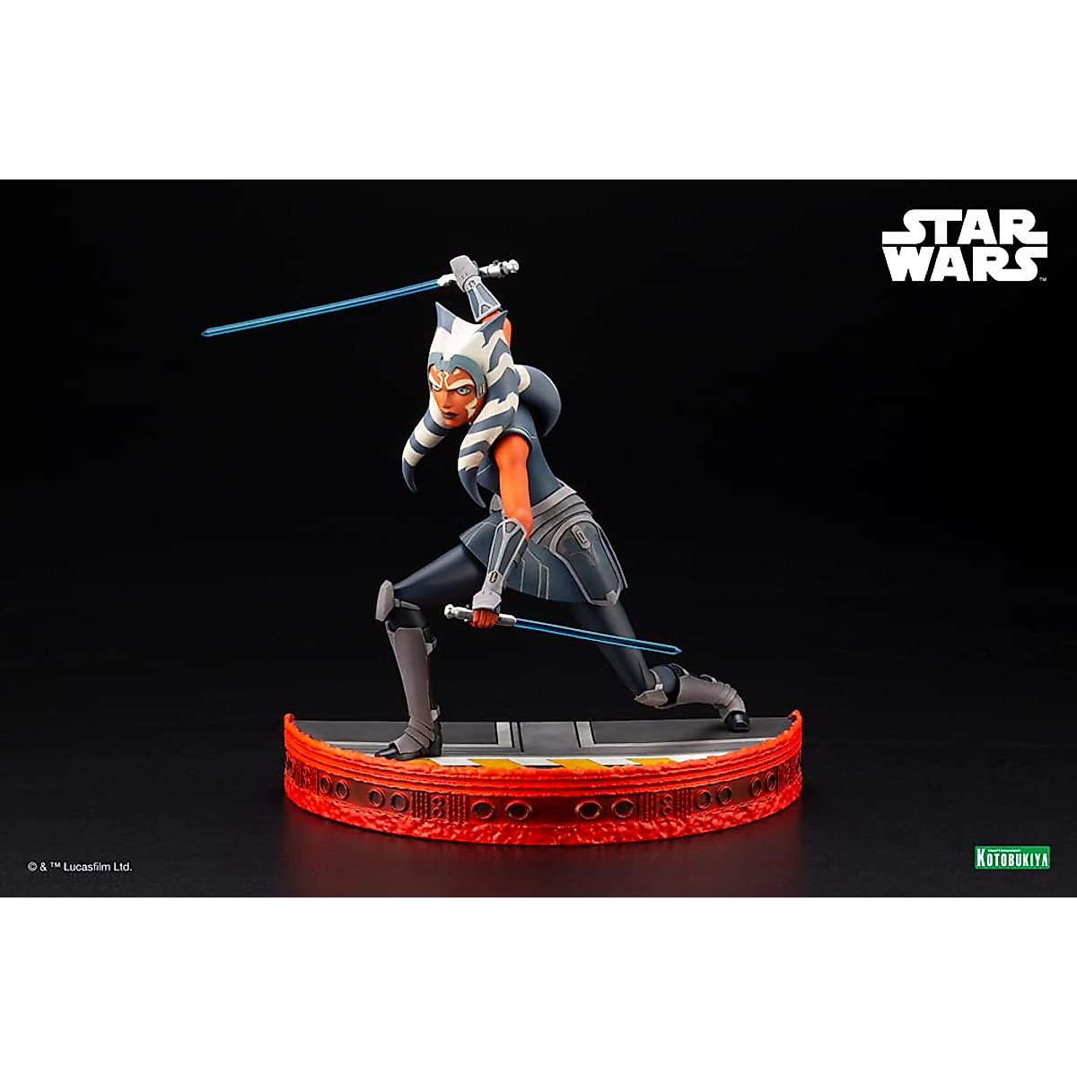 Kotobukiya Star Wars: The Clone Wars: Ahsoka Tano ARTFX Statue, Multicolor