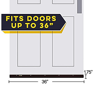 Xcluder 36” Standard Door Sweep, Dark Bronze – Seals Out Rodents & Pests, Enhanced Weather Sealing, Easy to Install; Rodent Protection; Rodent Proof Door Sweep
