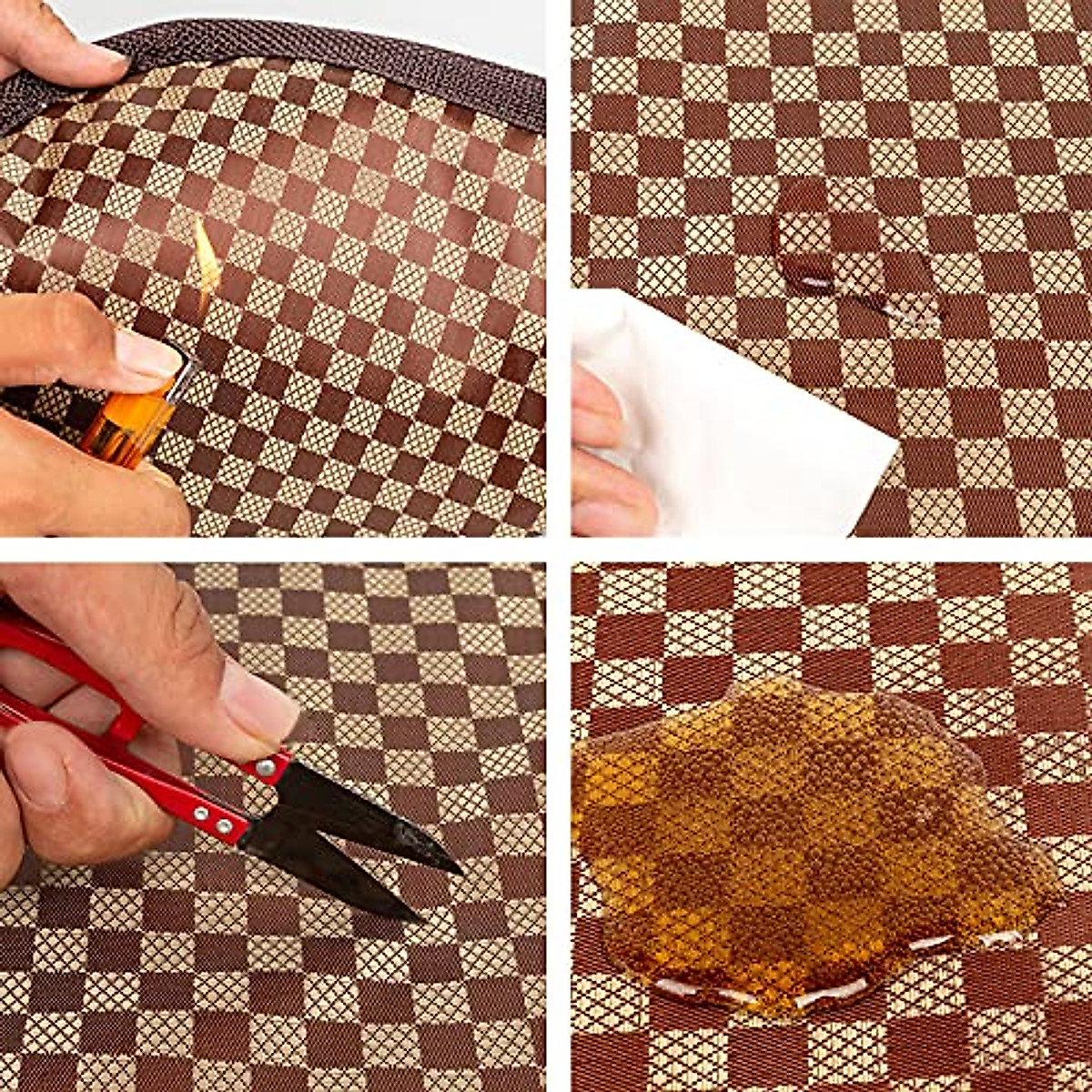 Couvkadl Pet Heating Pad, Electric Heated Pad for Dogs and Cats Indoor Waterproof Warming Mat with 3 Levels of Temperature Adjustment, Auto Off, Durable for Puppies Dogs Cats (18” X 18”)