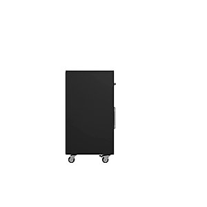 Manhattan Comfort Eiffel Garage Work Station Set of 3 in Matte Black and Gray