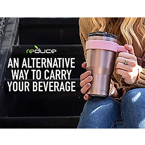 Reduce Cold 1 Handle for 30-34oz Stainless Steel Tumblers - Turn Your Tumbler into a Travel Mug - Ideal for On-The-Go Drinking - Dishwasher Safe, BPA Free - Designed for Reduce Drinkware Only