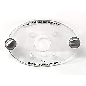 Dave's - Palm Router Acrylic Router Base Plate Compatible with DWP611 MADE IN AMERICA