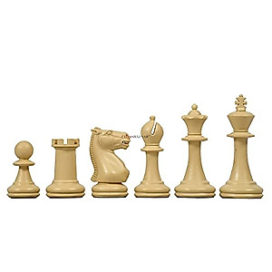 CHESSBAZAAR Study Library Tournament Plastic Chess Pieces & Roll Up Chess Board Combo |32 Pieces with 15 Inches Rollup Chessboard | Weight-340 grams | Black & Off-white |Plastic chess Set | Board Game