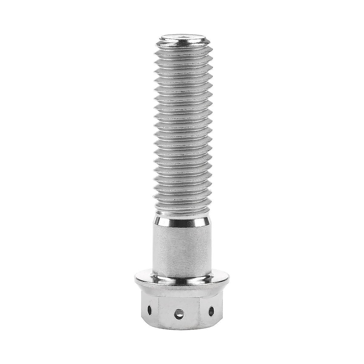 Wanyifa Titanium Flange Hex Head Bolt M8 15 20 25 30 35 40 45 50 55 60mm Screws Pack of 4 (M8x40mm, Silver)