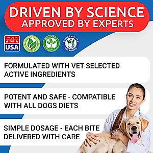 BARK&SPARK Natural Flea and Tick Prevention Chews for Dogs - Chewable Tablets for Dogs - All Breeds and Ages - Made in USA Flea and Tick Remover Supplement - Bacon - 120 Treats