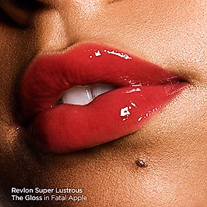 Lip Gloss by Revlon, Super Lustrous The Gloss, Non-Sticky, High Shine Finish, 200 Crystal Clear, 0.13 Oz