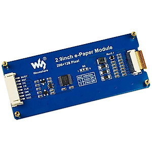 waveshare 2.9inch e-Pape Display Module for Raspberry Pi 4B/3B+/3B/2B/Zero/Zero W/PIZero 2 W/WH/Jetson Nano/forArdui/Nucleo, 296×128 Pixels Red Black White Three Color SPI E-Ink Screen Full Refresh