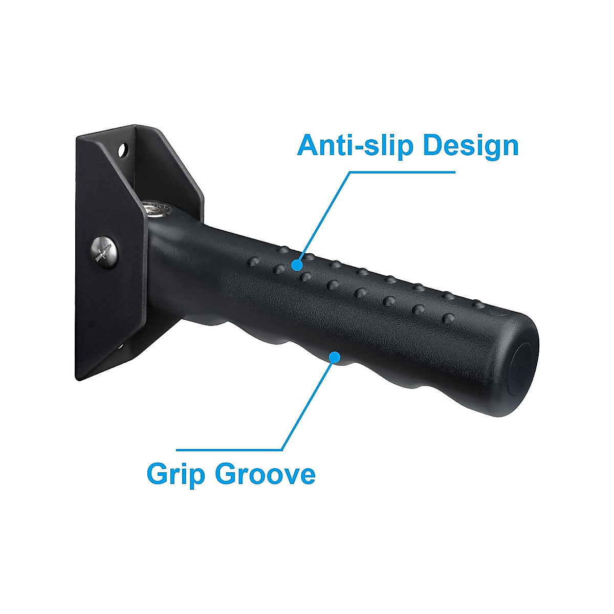 APDTEK Grab Bar for Doorway/Stairs Safety Assist Handles for Elderly Non-Slip Grip Bar Great for Seniors, Elderly, Disabled, Handicap and Injured People, Black