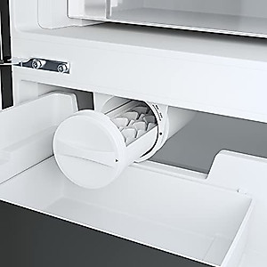 KoolMore RS-FR22 Counter Depth 22.5 Cu.Ft French Door Refrigerator with Automatic Ice Maker Stainless-Steel Fridge, Silver