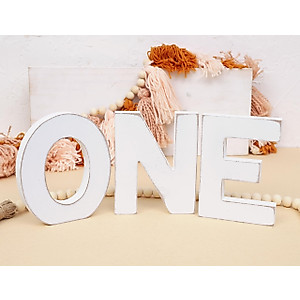 Wooden One Letter Sign for 1st Birthday - Wooden One table centerpieces, 1st Birthday Decorations, One standing Letters for 1st Birthday, First Birthday Photo Shoot Prop