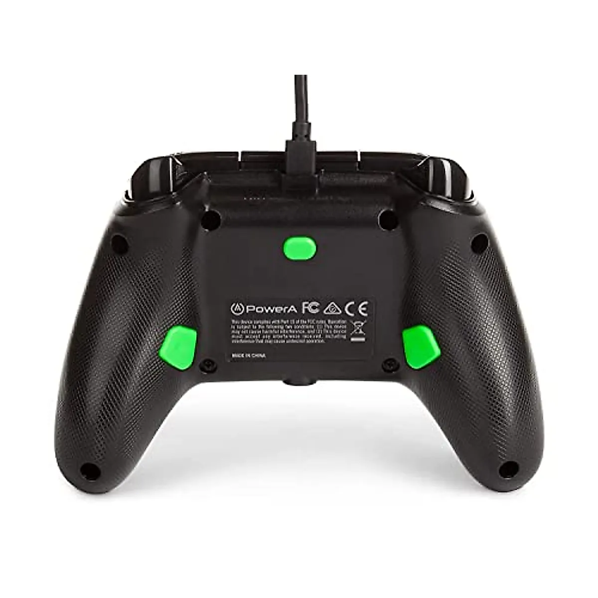 PowerA Enhanced Wired Controller for Xbox Series X|S - Green Hint, Officially Licensed for Xbox