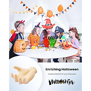 Halloween Hand Wall Hook Hand Hooks for Wall Funky Wall Hooks Unique Wall Hooks Cute 3D Plastic Hand-Shaped Adhesive Hook Decorate Can Be Used to Hand Lightweight Items Key/Scarves/Soap, Green