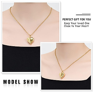 shajwo Cremation Jewelry Angel Wing Heart Urn Necklaces for Ashes for Women Men Keepsake Memorial Ashes Pendant,Grandma