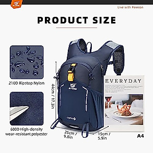 SKYSPER Small Hiking Backpack - 15L Travel Daypack Lightweight Bag Water Resistant Hiking Backpacks for Women Men