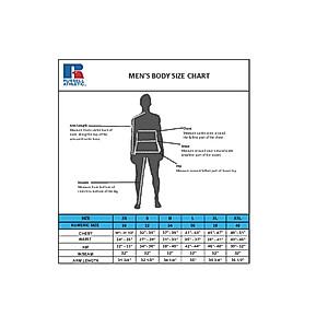 Russell Athletic Men's Fitted Long Sleeve Performance T-Shirt, White, Medium