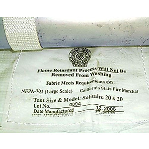 TentandTable 20' x 20' West Coast Frame Canopy Tent, White Two-Piece Top, Indoor/Outdoor, 33-80 Person, for Parties and Vendor Events, Heavy Duty, Waterproof Vinyl Tents, Commercial, Residential Use