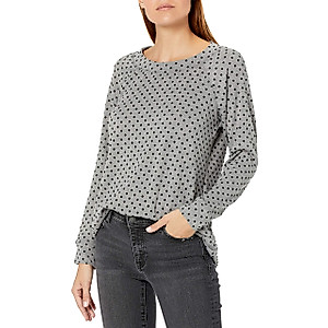 Tribal Women's L/S Raglan Boat Neck TOP-Grey Mix, L