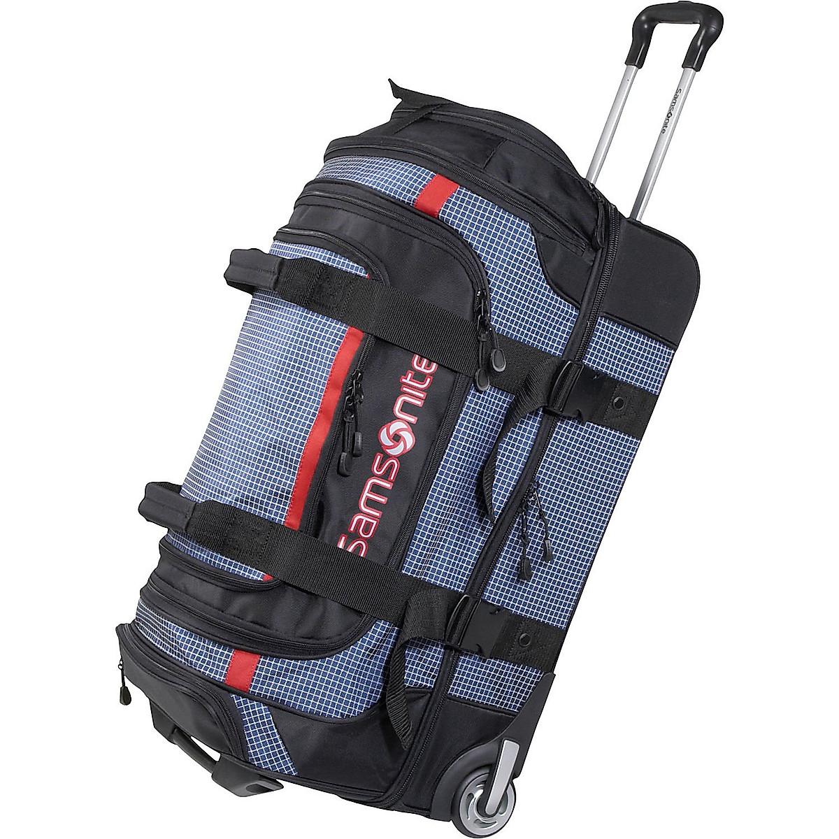 Samsonite Ripstop Wheeled Rolling Duffel Bag, Blue, 26-Inch