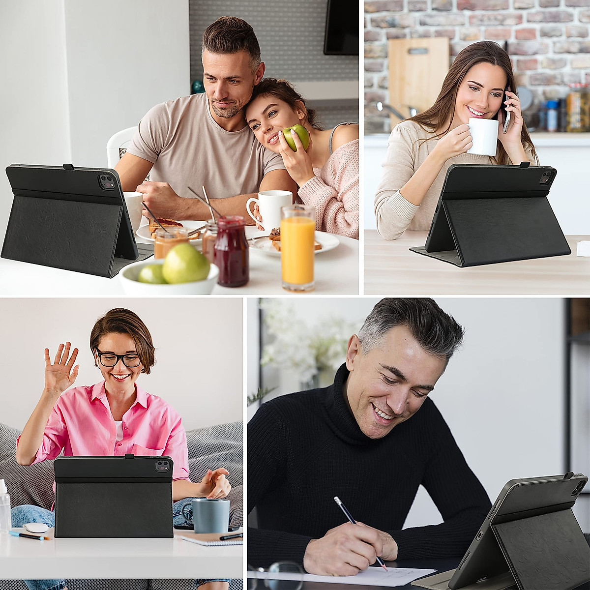 iPad Pro 11 Case with Pencil Holder, Support Pencil 2nd Wireless Charging, Magnetic PU Leather Protective Cover Compatible with iPad Pro 11-inch 3rd/2nd Generation 2021/2020 Released Apple Tablet