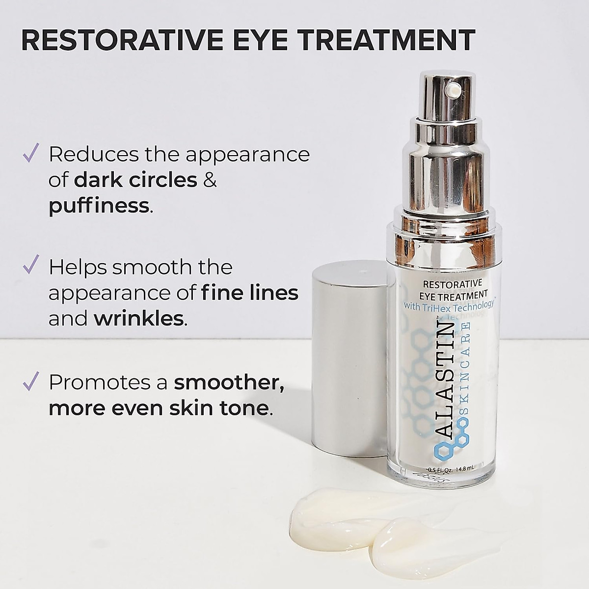 ALASTIN Skincare Restorative Eye Treatment (0.5 oz) | Anti-Aging Eye Cream | Helps Reduce Dark Circles & Puffiness | Firming & Hydrating