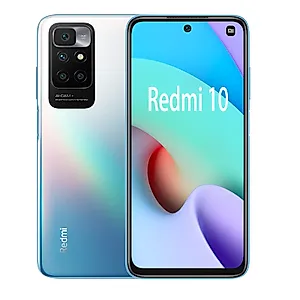 Xiaomi Redmi 10 4G Volte GSM Factory Unlocked 6.5" 50MP Quad Camera (Sprint Boost Cricket) + Fast Car Charger Bundle (Sea Blue, 64GB+4GB)