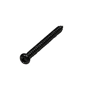 Musiclily Basic 2.6x26mm Metal Metric Thread Guitar Pickup Wood Mounting Screws for Single Coil/Humbucker Pickups, Black (Set of 20)