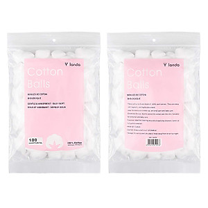 Hedume 1200 Count Cotton Balls, Pure Cotton, Fragrance & Chlorine-Free, Organic Cotton Balls (12 Pack × 100 Count)