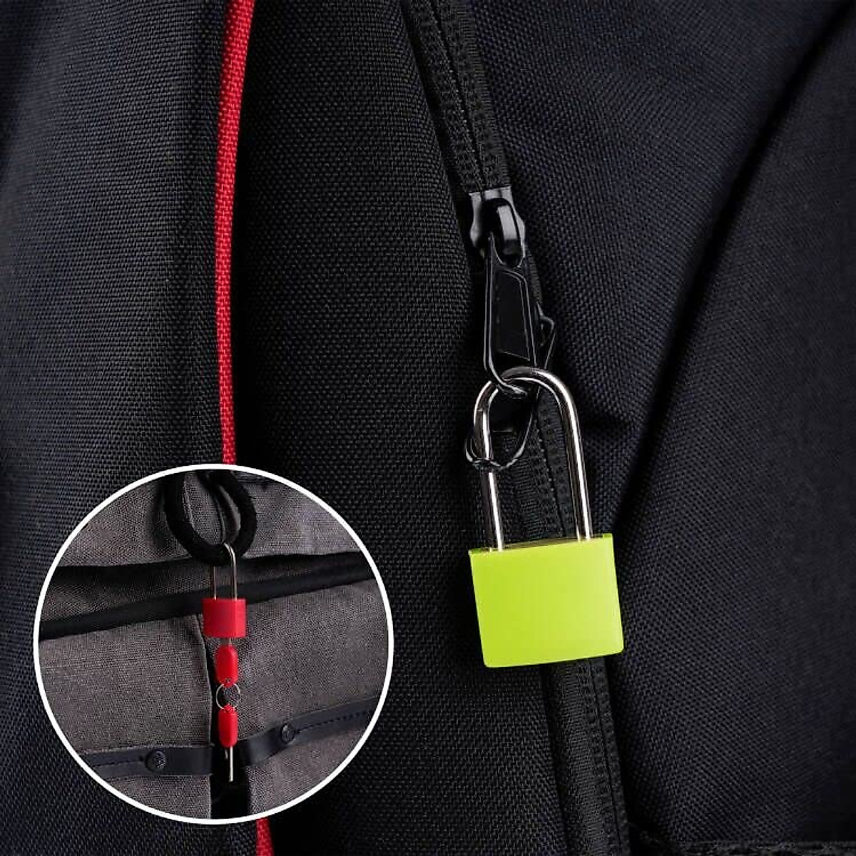 4 Pcs Suitcase Lock with Keys, Small Luggage Locks Metal Padlocks Luggage Padlocks Multicolor Mini Padlock Keyed Padlock for Backpack Locker Lock School Gym, 4 Colors