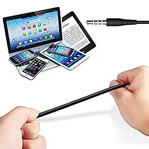 VANTIYAUS in-Ear Earbud Headphones,Earphone for Kindle Fire, Galaxy S8+, Note 8, Fire HD 8 HD 10, Voyage, Oasis eReaders Earbuds Microphone Phone -Ergonomic Comfort-Fit (Black)