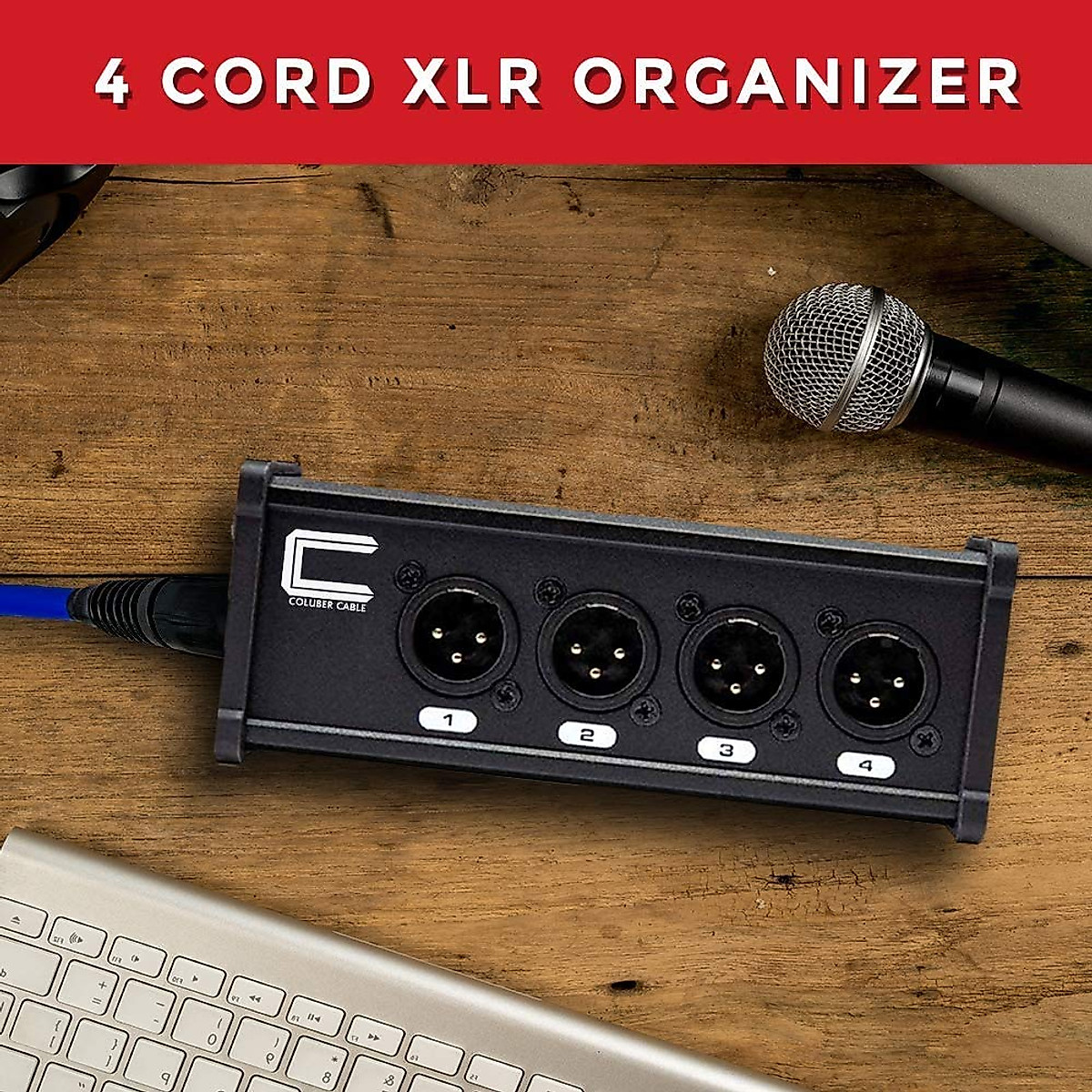 COLUBER CABLE XLR Snake 4 Channel Audio Over Ethernet - DMX Snake XLR Over Ethernet RJ45 Audio Snakes