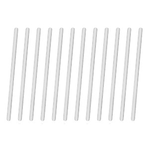EISCO 12PK Polypropylene Stirring Rods, 11.8" - Rounded Ends, 7mm Diameter - Excellent for Laboratory or Home Use - Chemical & Heat Resistant Plastic