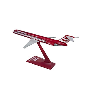 TWA Wings of Pride MD-80 Airplane Miniature Model Plastic Snap Fit 1:200 Part# AMD-08000H-005