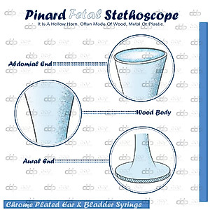 ODM 1 Piece Pinard Stethoscope, Foetal Wooden by ODONTOMED1
