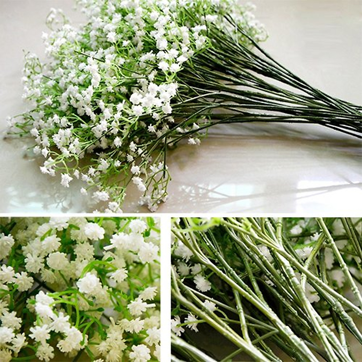LAPUTA 1 Pc Artificial Babysbreath Gypsophila Silk Flower Home Garden Indoor Outside Wedding Party Office Desk Decor Ornament