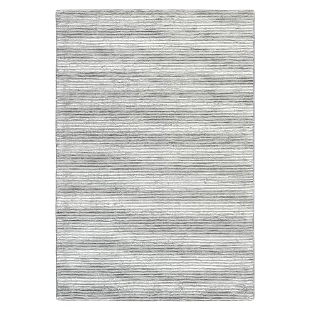 TOWN & COUNTRY LUXE Rita Ribbed Textured Hand Tufted 100% Wool Area Rug, Grey/Blue/Ivory, 8"x10"