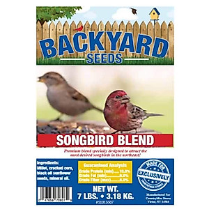 Backyard Seeds Songbird Blend Bird Seed Great Variety (50 Pounds)