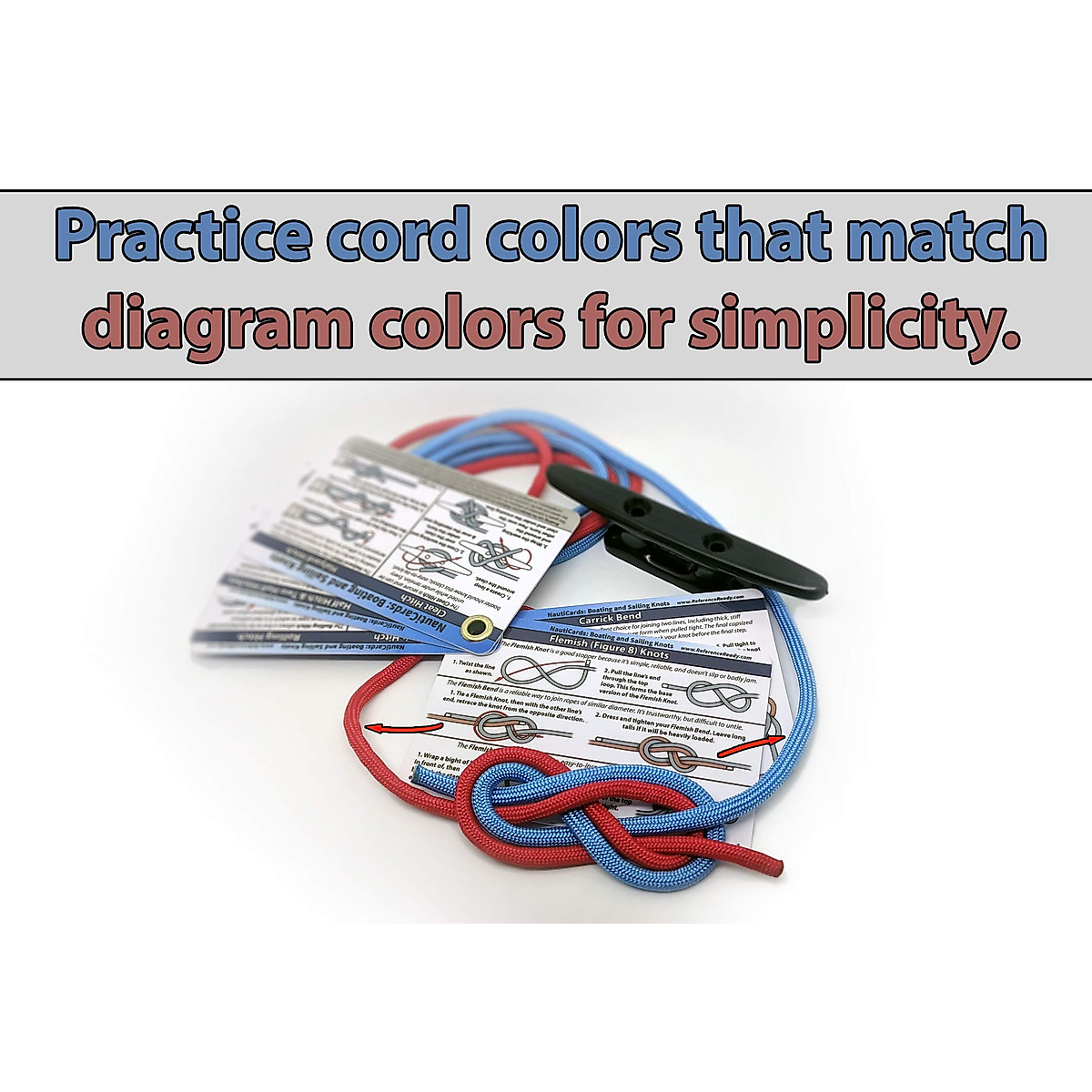 ReferenceReady Nautical Knot Tying Kit for Boaters and Sailors