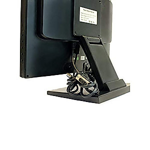 BOYU-SHITAI 15" LED HD VGA Touch Screen Monitor USB POS Stand for Retail Kiosk Restaurant Bar Hotel A La Carte Cash Register USA Stock (Black)