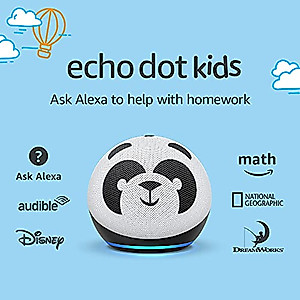 Echo Dot (4th Gen, 2020 release) Kids | Designed for kids, with parental controls | Panda