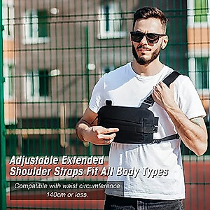 FEIWOOD GEAR Crossbody Bag,Sling Bag for Men and Women - 4L Shoulder Bag,Lightweight Chest Bag for Everyday Carry, Travel, Work, Gym, Tactical