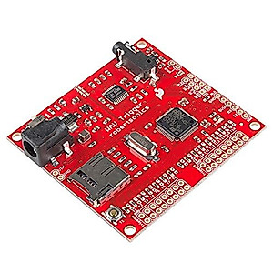 SparkFun WAV Trigger Play Uncompressed Audio Files 16-bit Files at 44.1kHz On-Board Mono Audio Amplifier Speaker Connector 14 Parallel Stereo Tracks Polyphonic MIDI Control 16 Trigger inputs Micro SD