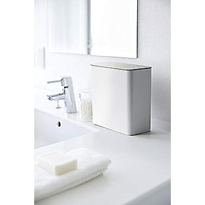 Yamazaki Home Plate Magnetic Detergent Pod Container closet storage and organization systems, One Size, White